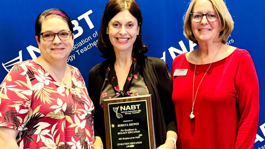 Teacher Ambassador Rebecca Brewer Receives NABT Evolution Education ...